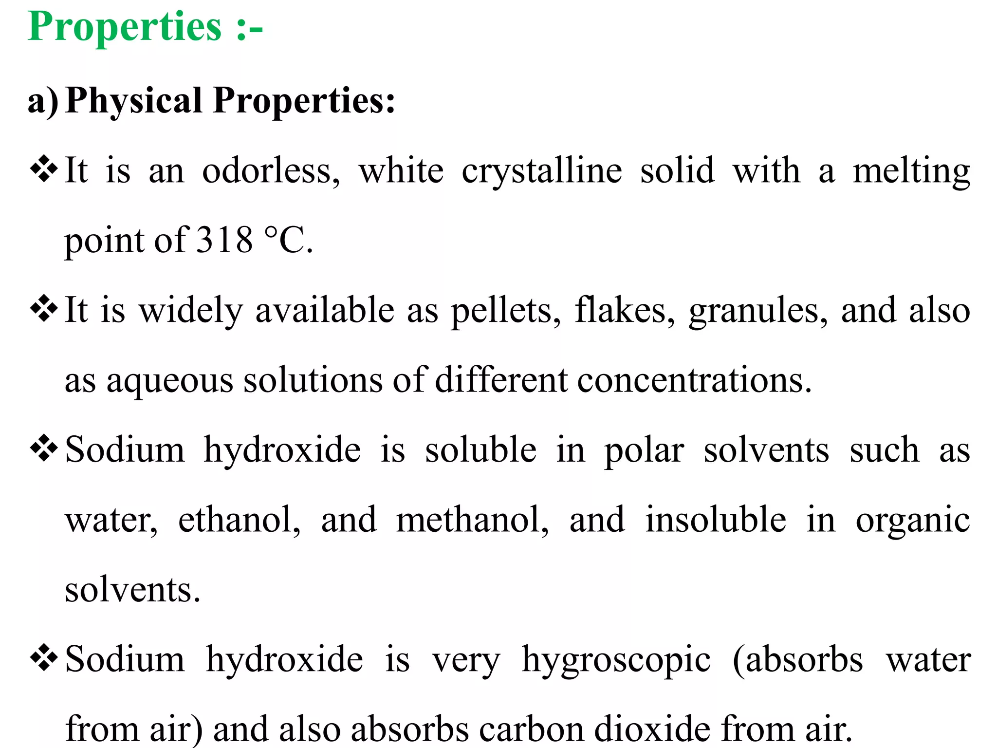 Unit 1 st amm hydroxide, sodium hydroxide | PDF