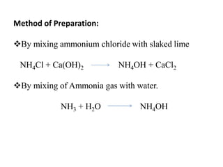 Unit 1 st amm hydroxide, sodium hydroxide | PDF