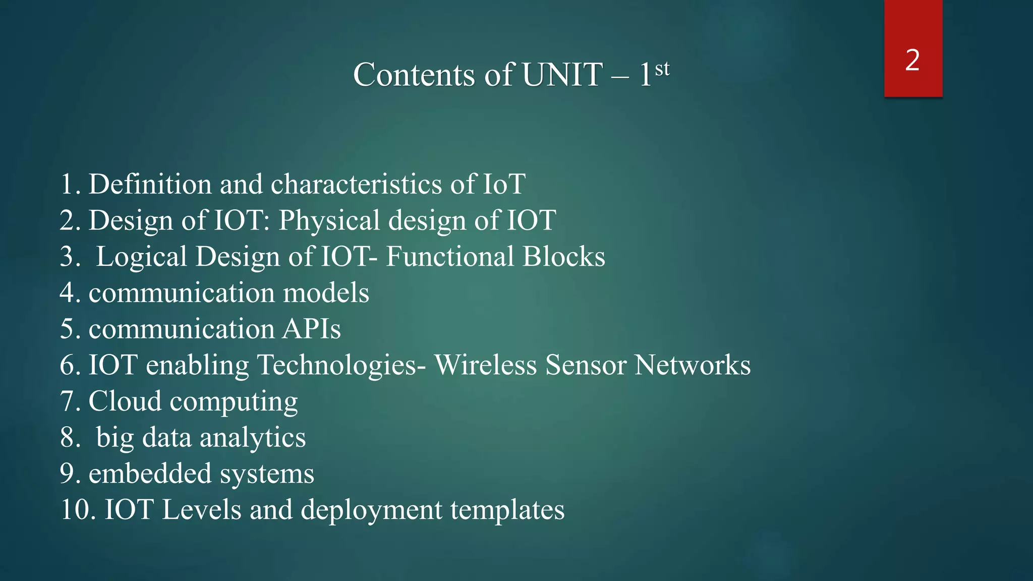 IoT [Internet of Things] | PPTX