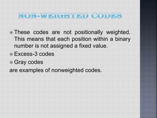 review of number systems and codes | PPTX