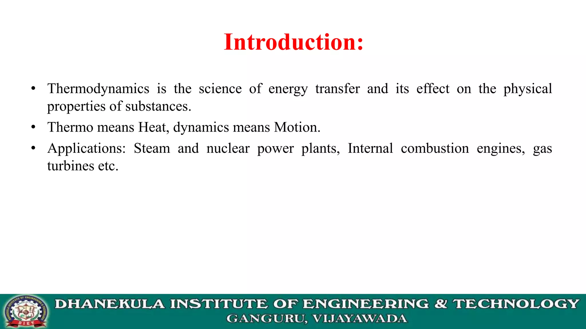 Basics of Thermodynamics with problems | PPTX