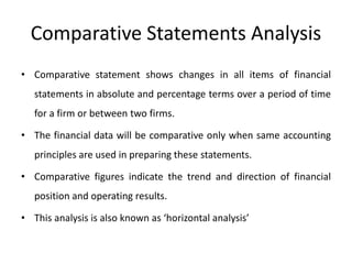 Techniques of Financial Statement Analysis.pptx | Stocks and Bonds ...