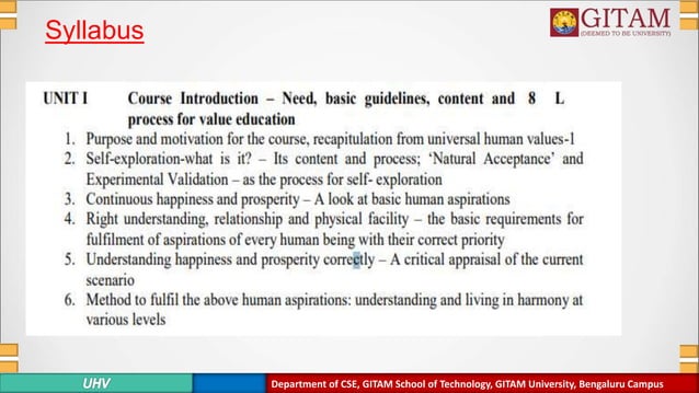 Unit-1 UHV .ppt | Educational Assessment | Education