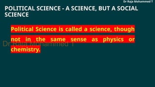 Unit - 1 Understanding Political Science As A Discipline Scope and ...