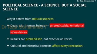 Unit - 1 Understanding Political Science As A Discipline Scope and ...