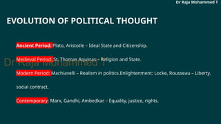 Unit - 1 Understanding Political Science As A Discipline Scope and ...