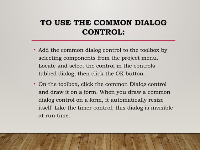 UNIT - 1 VISUAL BASIC PRESENTATION FOR IT | PPT