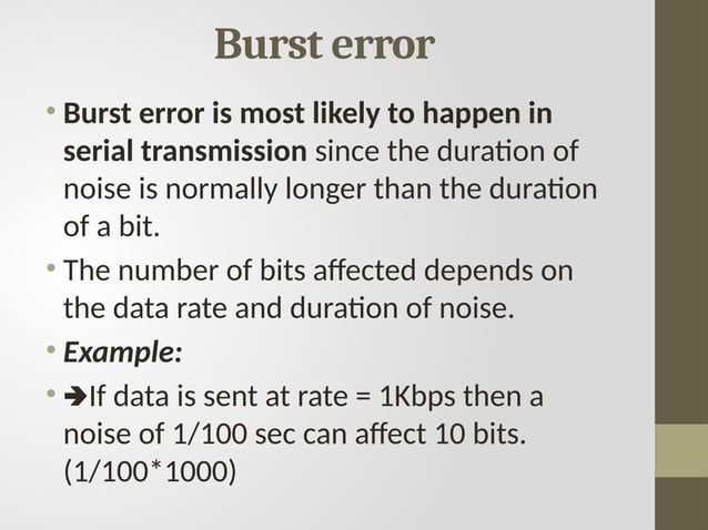 Computer Networks - Error Detection and Correction | PPTX | Computer ...