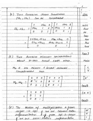 Notes 2D-Transformation Unit 2 Computer graphics | PDF
