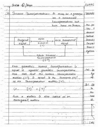 Notes 2D-Transformation Unit 2 Computer graphics | PDF