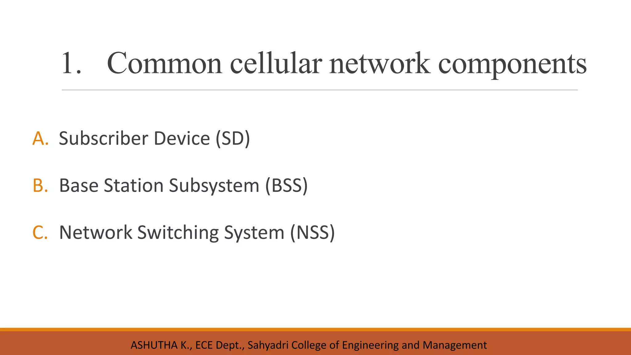 Unit 2 : common cellular system PPT | PDF