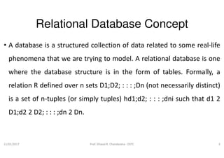 Distributed DBMS - Unit 2 - Overview of RDBMS | PPT