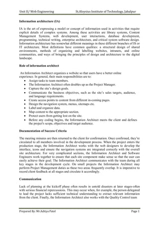 Web engineering notes unit 2 | PDF | Web Development | Internet