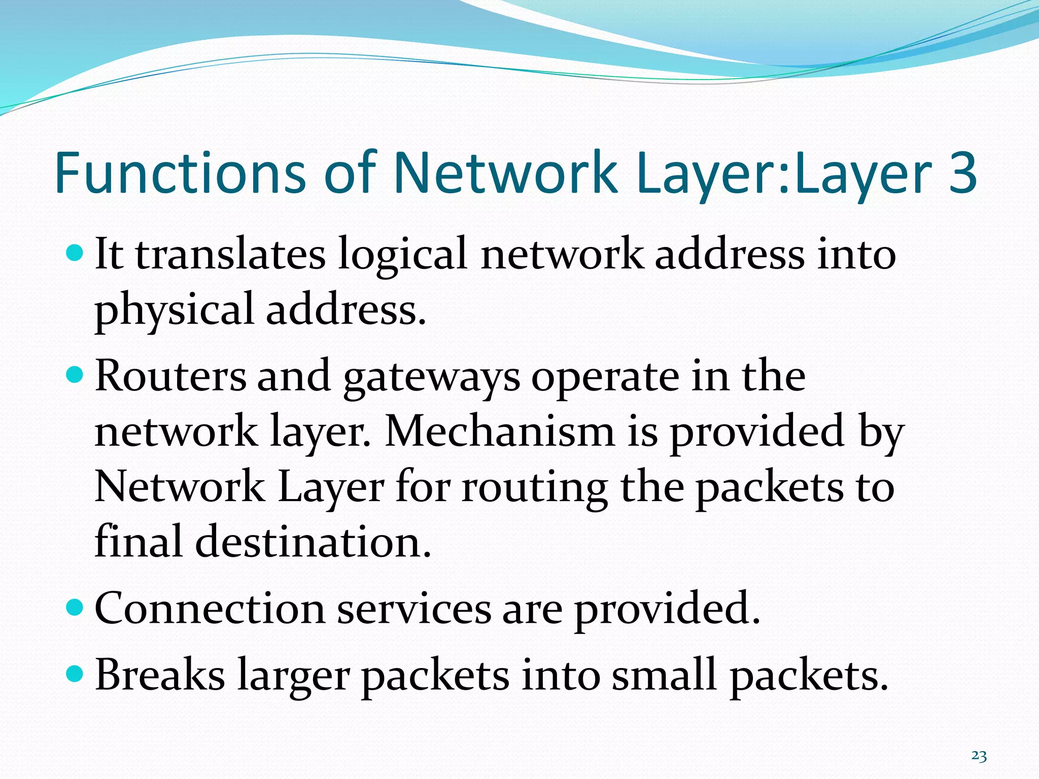 computer network OSI layer | PPTX