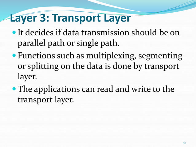 computer network OSI layer | PPTX