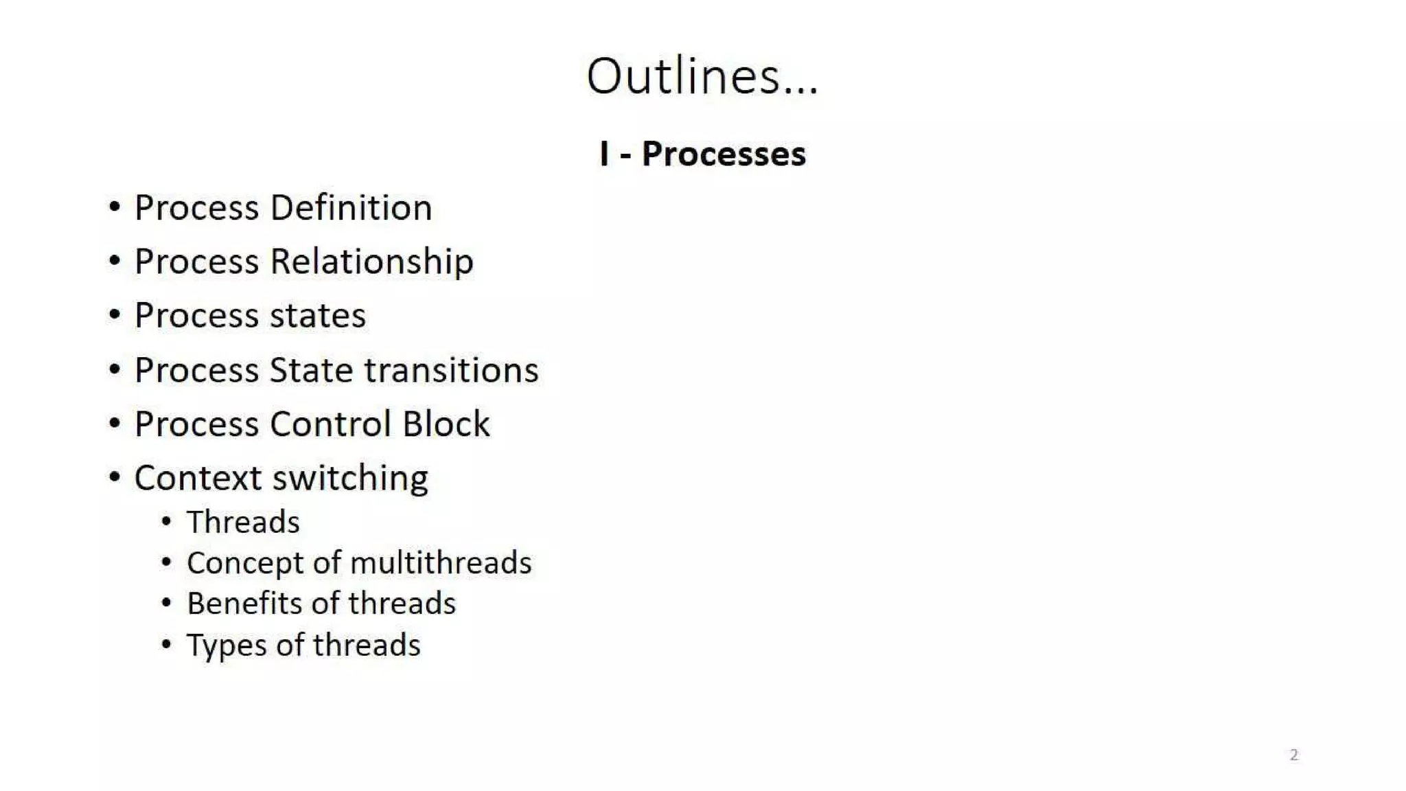OS UNIT – 2 - Process Management | PDF