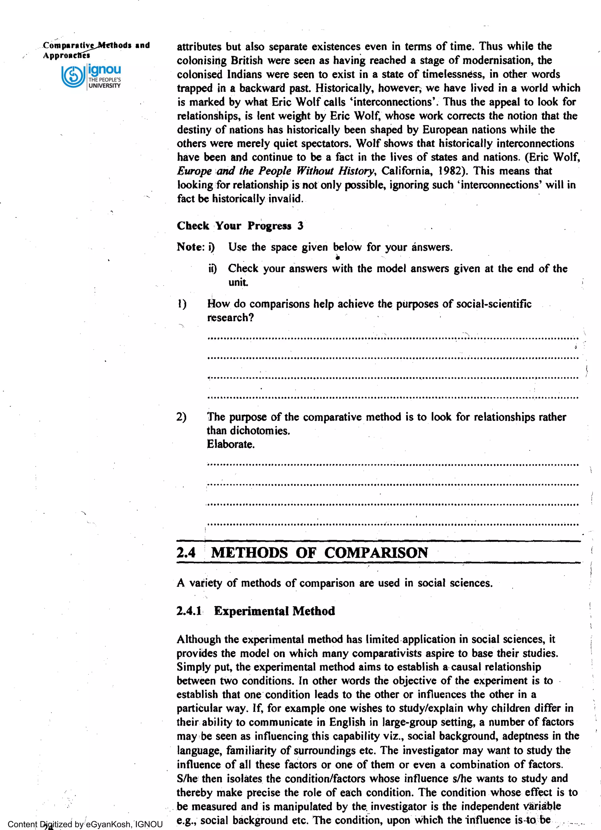 Unit 2 Comparative methods and Approaches | PDF
