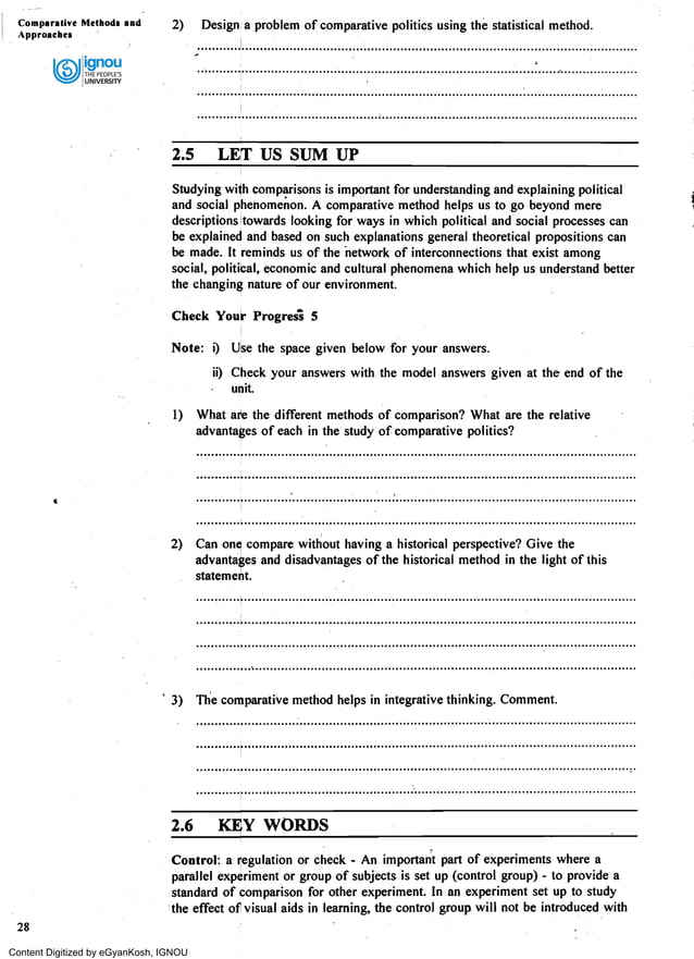 Unit 2 Comparative methods and Approaches | PDF | Science