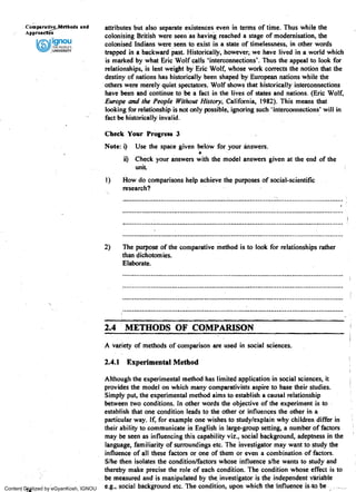 Unit 2 Comparative methods and Approaches | PDF