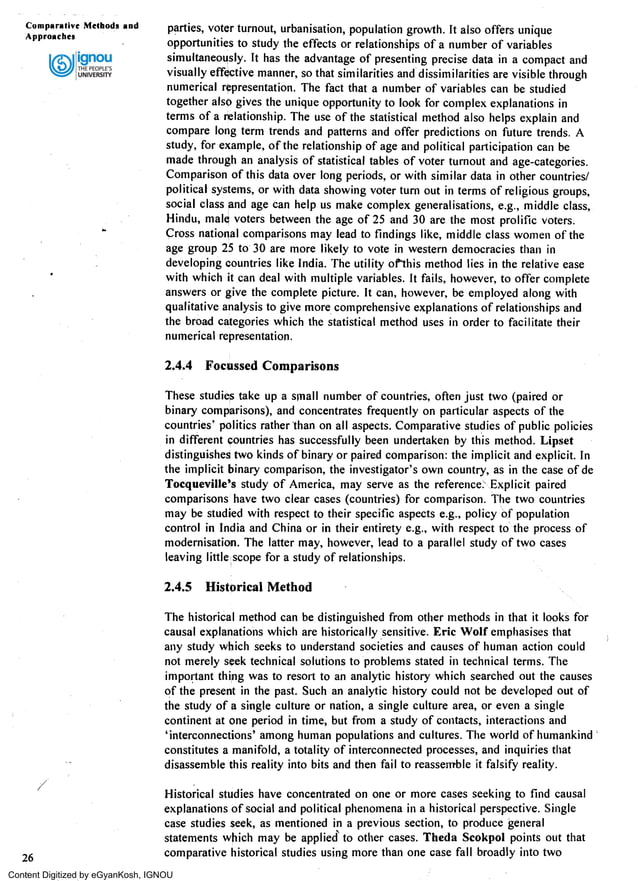 Unit 2 Comparative Methods And Approaches Pdf Science