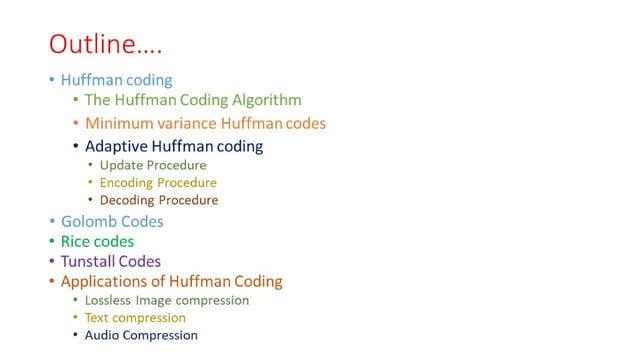 DC - Unit - 2 - Huffman Coding | PPT