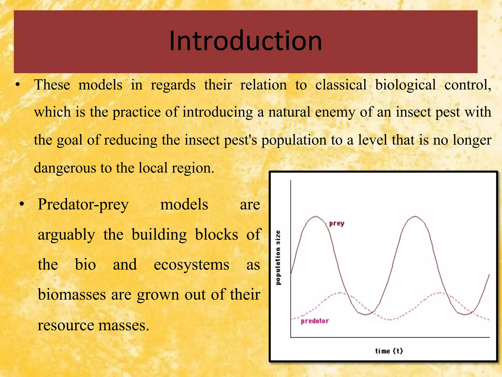 Predator- Prey Models- Lotka Voltera Model, Nicholson- Bailey Model ...