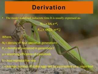 Predator- Prey Models- Lotka Voltera Model, Nicholson- Bailey Model ...