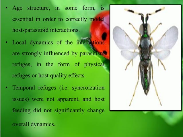 Predator- Prey Models- Lotka Voltera Model, Nicholson- Bailey Model ...