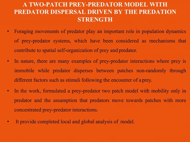 Predator- Prey Models- Lotka Voltera Model, Nicholson- Bailey Model ...