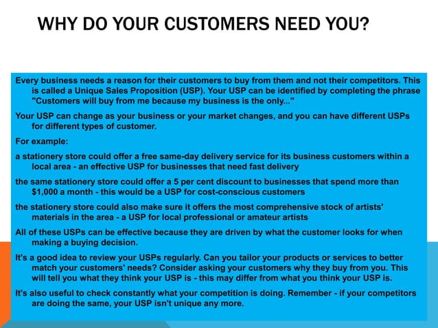 Identifying Consumer Need | PPT | Sales | Business
