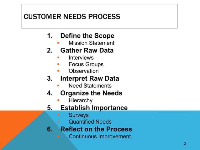 Identifying Consumer Need | PPT | Sales | Business