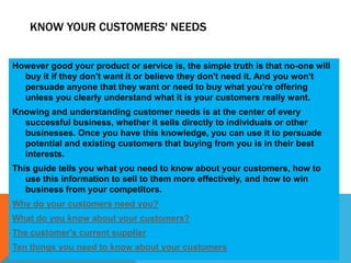Identifying Consumer Need | PPT