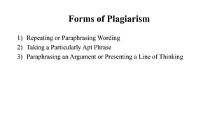 Plagiarism and Academic Integrity | PPTX