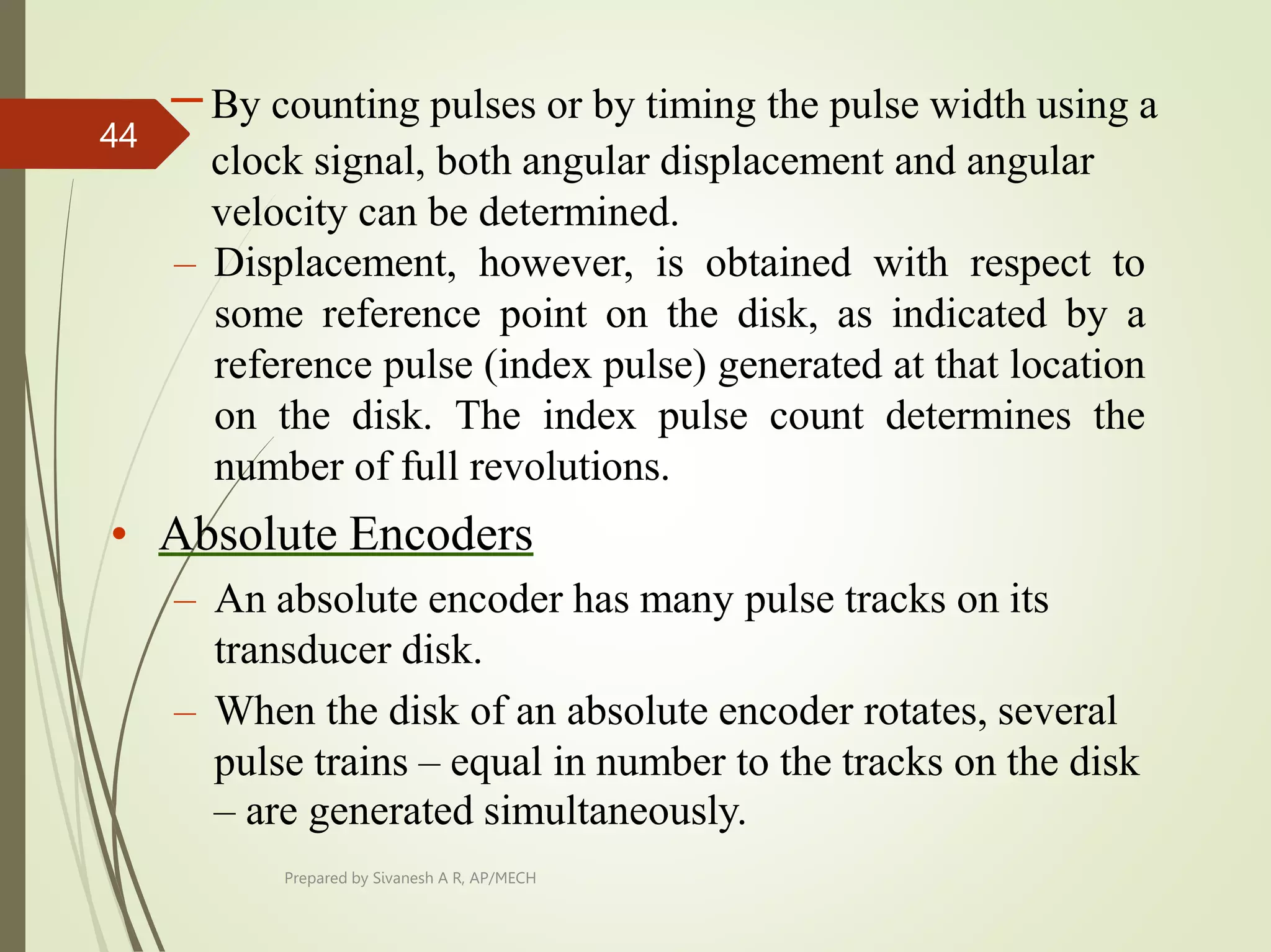 UNIT II - MOTION, PROXIMITY AND RANGING SENSORS | PPTX