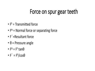20ME602- DTS-UNIT-II-DESIGN OFSPUR GEAR AND PARALLEL AXIS HELICAL GEAR.ppt