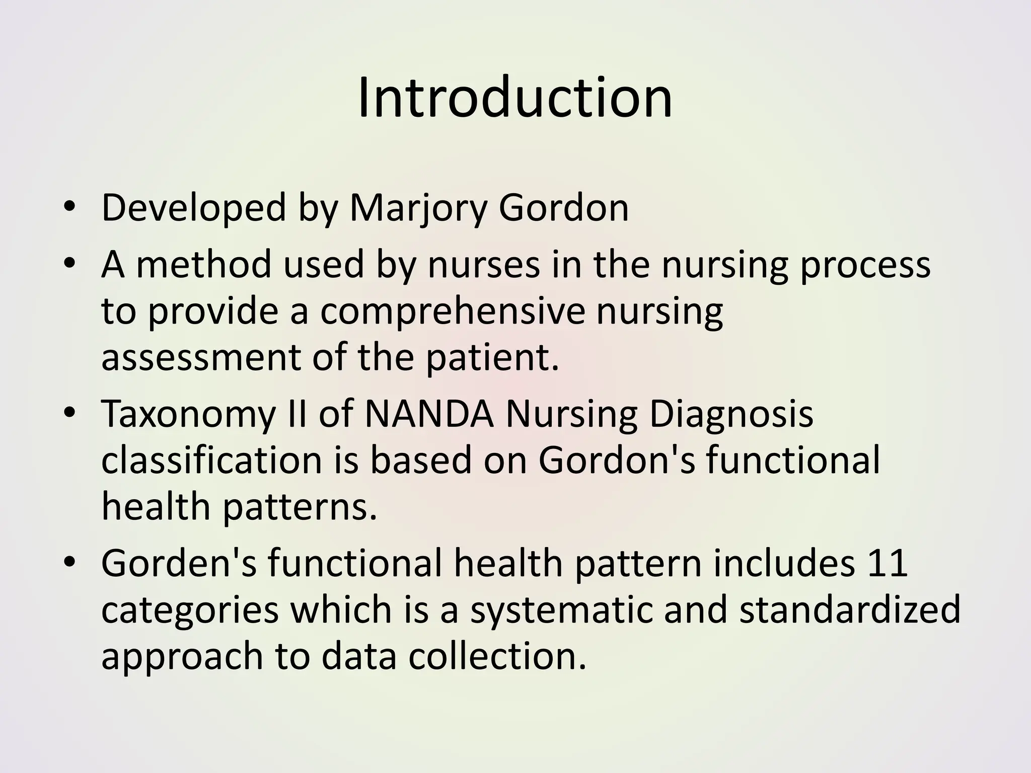 Le-3 Gordan Functionla health patterns.ppt