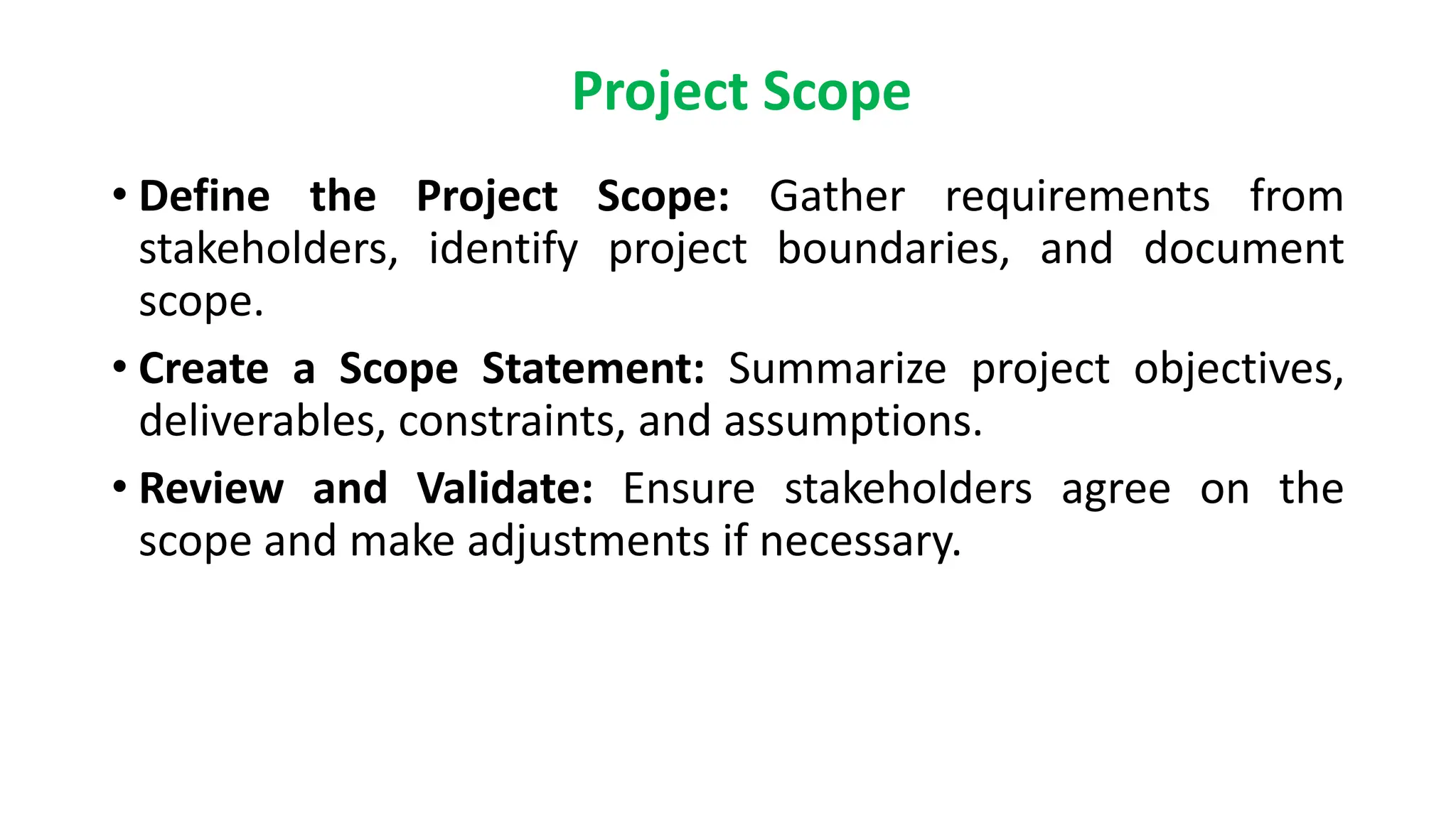 Step Wise Project Planning: Project Scope, Objectives, Infrastructure ...