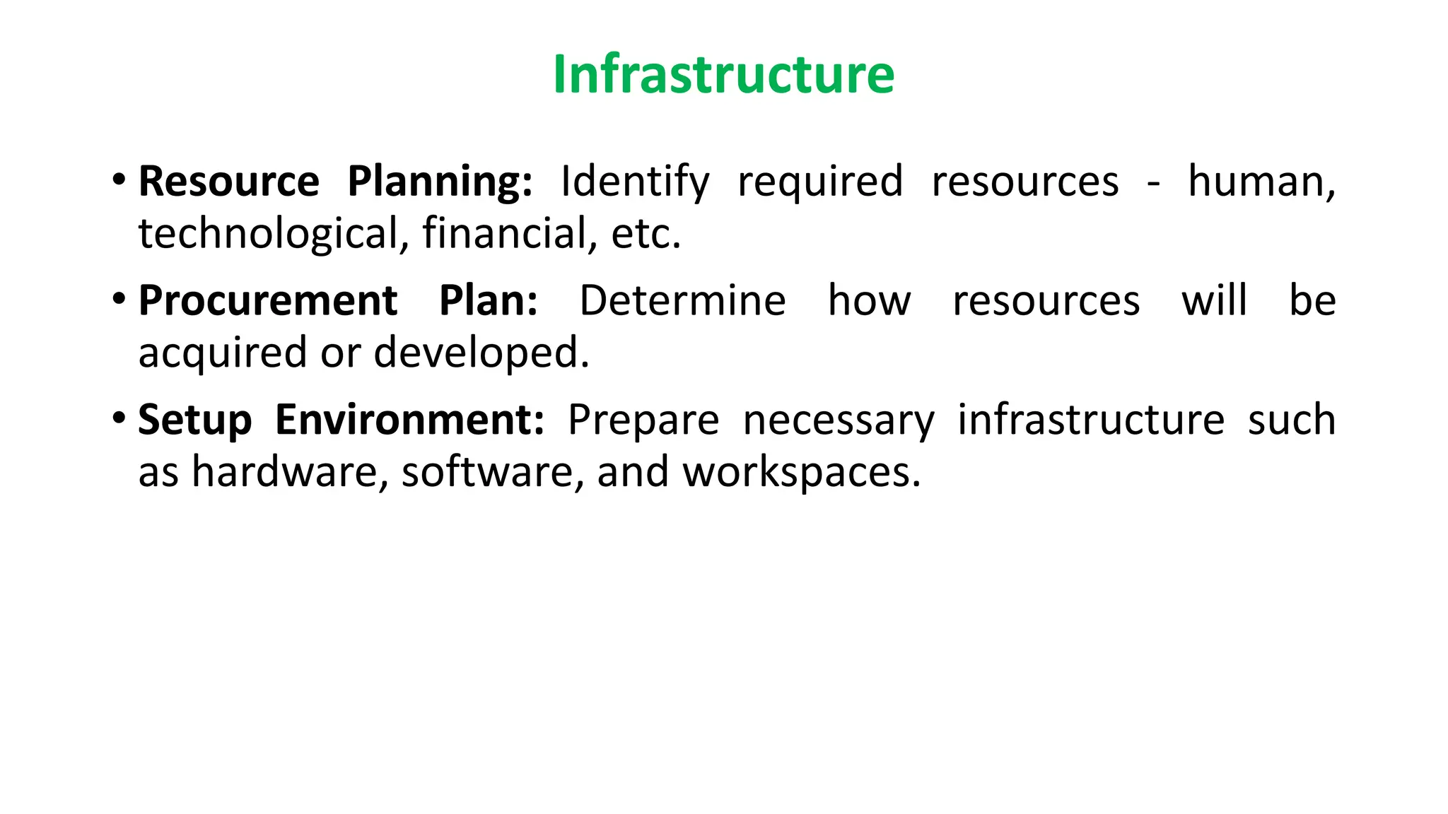 Step Wise Project Planning: Project Scope, Objectives, Infrastructure, Characteristics, Effort ...