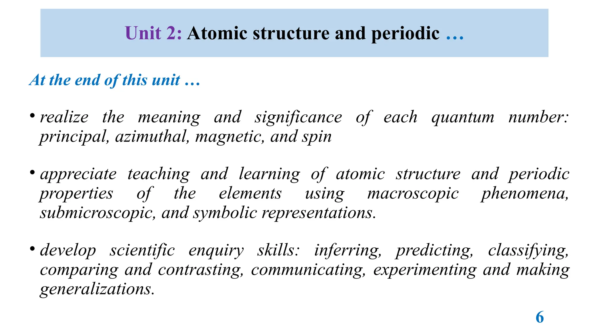 Atomic structure and periodic properties of the elements | PPTX