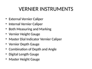 UNIT-2 Linear and Angular measurements in metrology | PPT