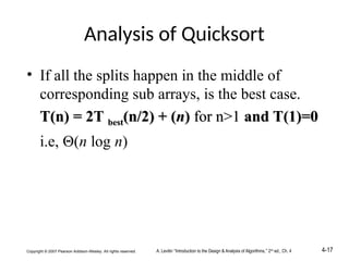 divide and conquer ppt in Design and Analysis of Algorithms | PPT