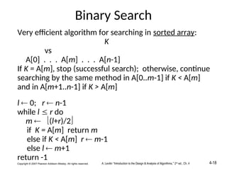 divide and conquer ppt in Design and Analysis of Algorithms | PPT