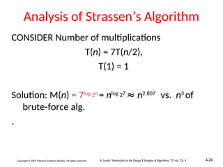 divide and conquer ppt in Design and Analysis of Algorithms | PPT