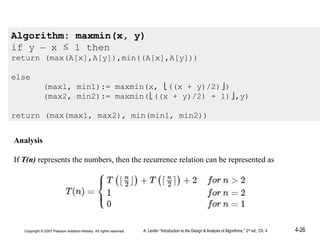 divide and conquer ppt in Design and Analysis of Algorithms | PPT