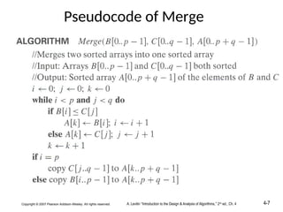 divide and conquer ppt in Design and Analysis of Algorithms | PPT