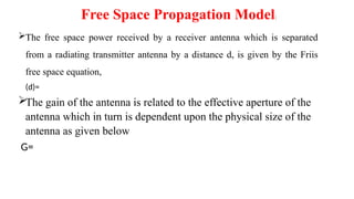 Unit2 in wireless communication explainin mobile radio propaation | PPTX