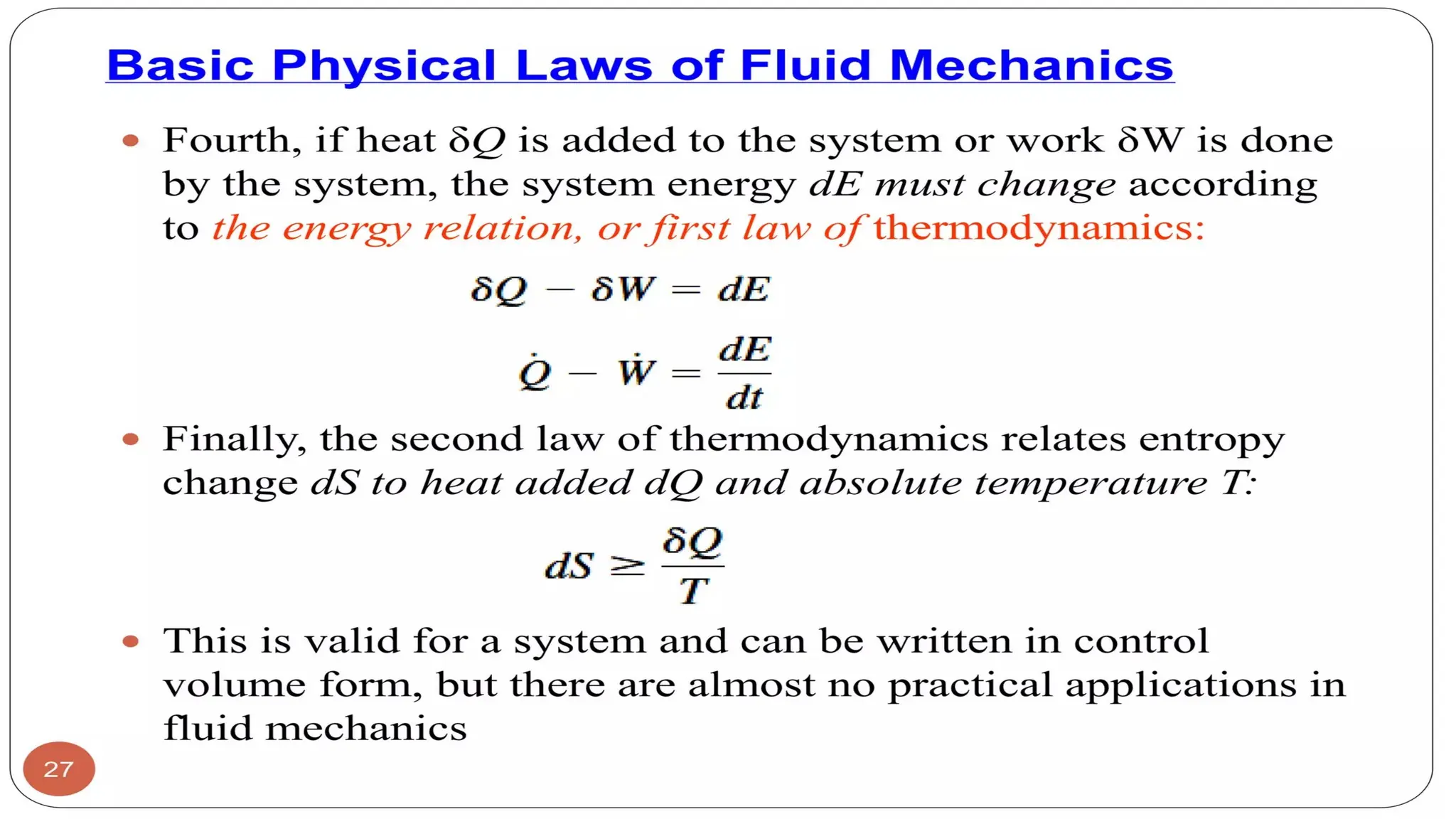 Basic concepts of fluid flow-fluid kinematics and dynamics | PPT