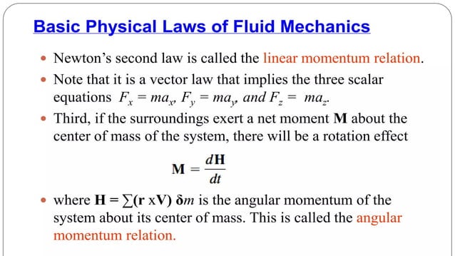 Basic concepts of fluid flow-fluid kinematics and dynamics | PPTX