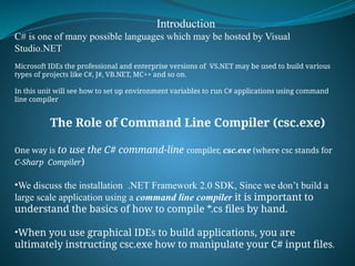 C# PPT FPR STUFENTS NOTES PPT FILES STUDY | PPTX