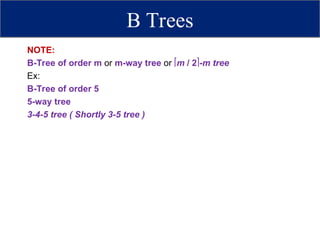M.E - Computer Science and Engineering-Data structure B tree | PPT
